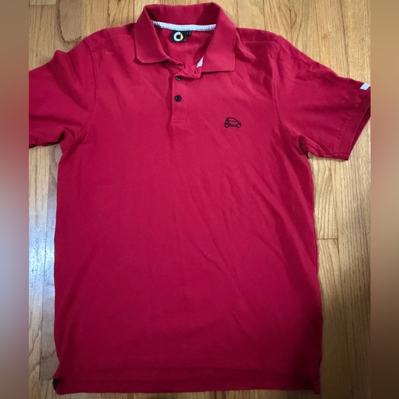 smart USA | Shirts | Smart Usa Red Polo Shirt With Smart Car Logo ...